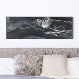 Bilderwelten Wechselbild Schwarz mit Glitzer Gold