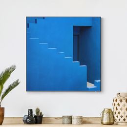 Bilderwelten Wechselbild Blaue Architektur