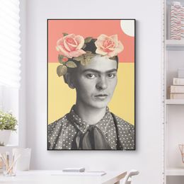 Bilderwelten Wechselbild Frida Kahlo - Sonnenuntergang Collage