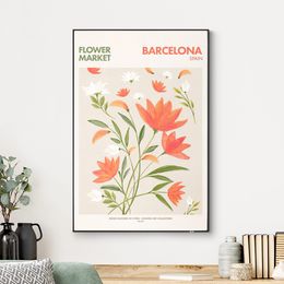 Bilderwelten Wechselbild Flower Market - Barcelona