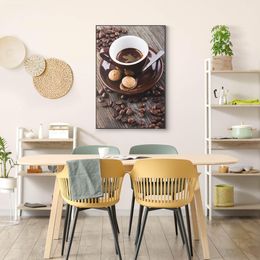 Bilderwelten Wechselbild Kaffeetasse mit Kaffeebohnen