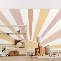 Bilderwelten Fototapete Boho Sonne Pastell Beige