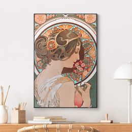 Bilderwelten Wechselbild Alfons Mucha - Schl&uuml;sselblume