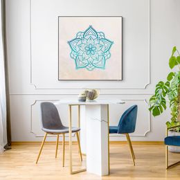 Bilderwelten Wechselbild Mandala Illustration gold blau