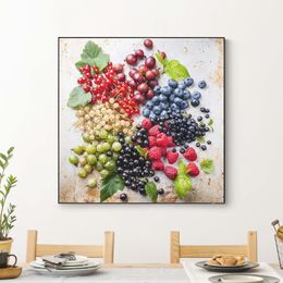 Bilderwelten Wechselbild Mischung aus Beeren auf Metall