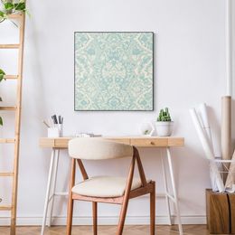 Bilderwelten Wechselbild Shabby Barocktapete in Azur II