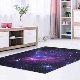 Vinylteppich - Galaxie - Motiv violett Himmel Vinylmatte Himmel Kinderzimmer