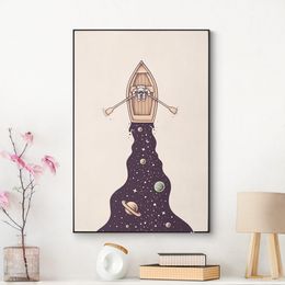 Bilderwelten Wechselbild Kosmische Bootsfahrt