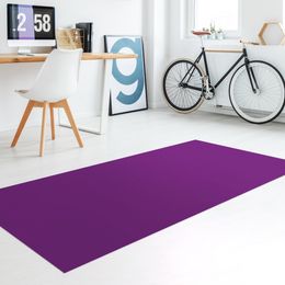 Vinylteppich - Colour Purple - Unifarben violett Vinylmatte Deko Kinderzimmer