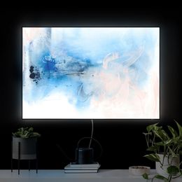 Bilderwelten LED-Wechselbild Indigo & Rouge I