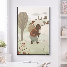 Bilderwelten Wechselbild Anna Lunak Illustration -Mascha und der B&auml;r