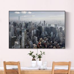 Bilderwelten LED-Wechselbild Upper Manhattan New York City