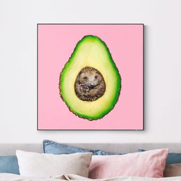 Bilderwelten Wechselbild Avocado mit Igel