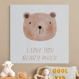 Akustikbild Beary Much Love Aquarell