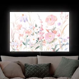 Bilderwelten LED-Wechselbild Boho Wildblumen