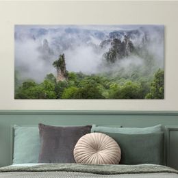 Akustikbild China Felsen im Nebel