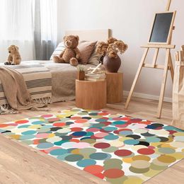 Bilderwelten Vinylteppich modern bunt Vinylmatte - Konfetti - Punkte Kinderzimmer