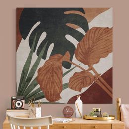 Akustikbild Tropische Boho Bl&auml;tter