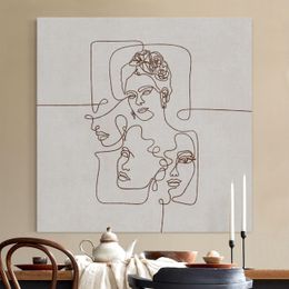 Akustikbild Boho Line Art - Portraits