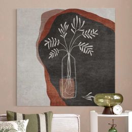 Akustikbild Boho Blumen in Vase II