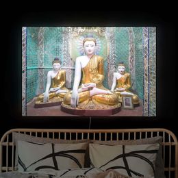 LED-Wechselbild Buddha Statuen