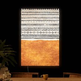 LED-Wechselbild Boho Muster