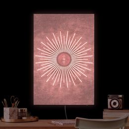 LED-Wechselbild Boho Sonne II