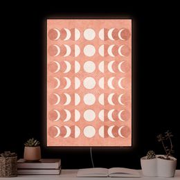 Bilderwelten LED-Wechselbild Boho Mondphasen