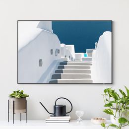 Bilderwelten Wechselbild Santorinis Treppe ins Meer