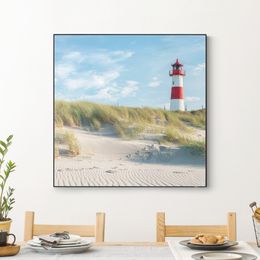 Bilderwelten Wechselbild Leuchtturm an der Nordsee