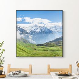 Bilderwelten Wechselbild Schweizer Alpenpanorama
