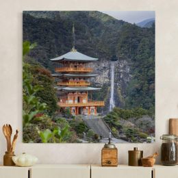 Akustikbild Japan Tempel und Wasserfall