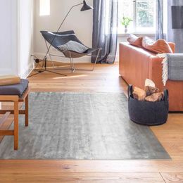 Vinylteppich - Gro&szlig;e Wand mit Betonlook - Motiv grau 3D-Effekt Beton K&uuml;che Badezimmer Flur