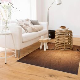 Bilderwelten Vinylteppich Motiv braun Holzoptik - Holzstruktur II - Deko K&uuml;che Badezimmer Flur