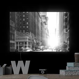 Bilderwelten LED-Wechselbild Lebhaftes New York