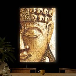 Bilderwelten LED-Wechselbild Vintage Buddha