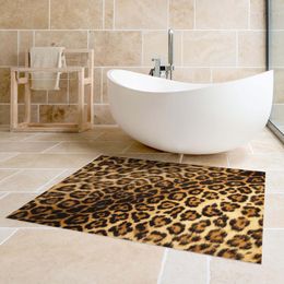 Vinylteppich - Jaguar Skin - Motiv gelb Tiere Vinylmatte Deko K&uuml;che Badezimmer Flur