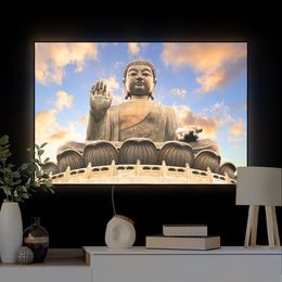 Bilderwelten LED-Wechselbild Gro&szlig;er Buddha