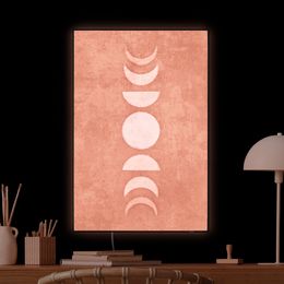 Bilderwelten LED-Wechselbild Boho Mondphasen II