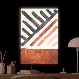 Bilderwelten LED-Wechselbild Boho Geometrik I