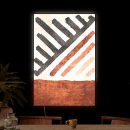 LED-Wechselbild Boho Geometrik I