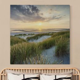 Akustikbild Langeoog D&uuml;nen bei Sonnenuntergang
