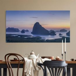 Akustikbild Thailand Insel im Meer bei Sonnenaufgang