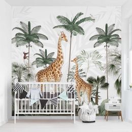 Fototapete Eleganz der Giraffen im Dschungel