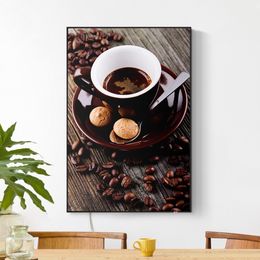Bilderwelten LED-Wechselbild Kaffeetasse mit Kaffeebohnen