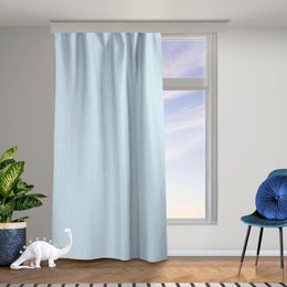 Bilderwelten Vorhang Himmelblau - blickdichte Gardine Unifarben Wohnzimmer Schlafzimmer K&uuml;che Bad Badezimmer Jugendzimmer Kinderzimmer Blau