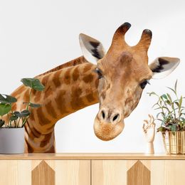 Bilderwelten Wandtattoo Neugierige Giraffe