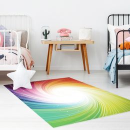 Vinylteppich - Kaleidoscope - Digital Art bunt Vinylmatte Deko Kinderzimmer