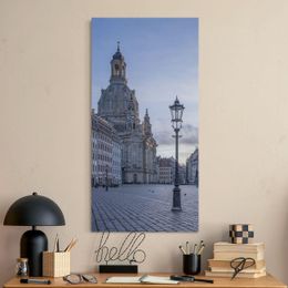 Akustikbild Dresden Frauenkirche bei D&auml;mmerung