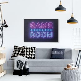 Bilderwelten Wechselbild Neon Schrift Game Room